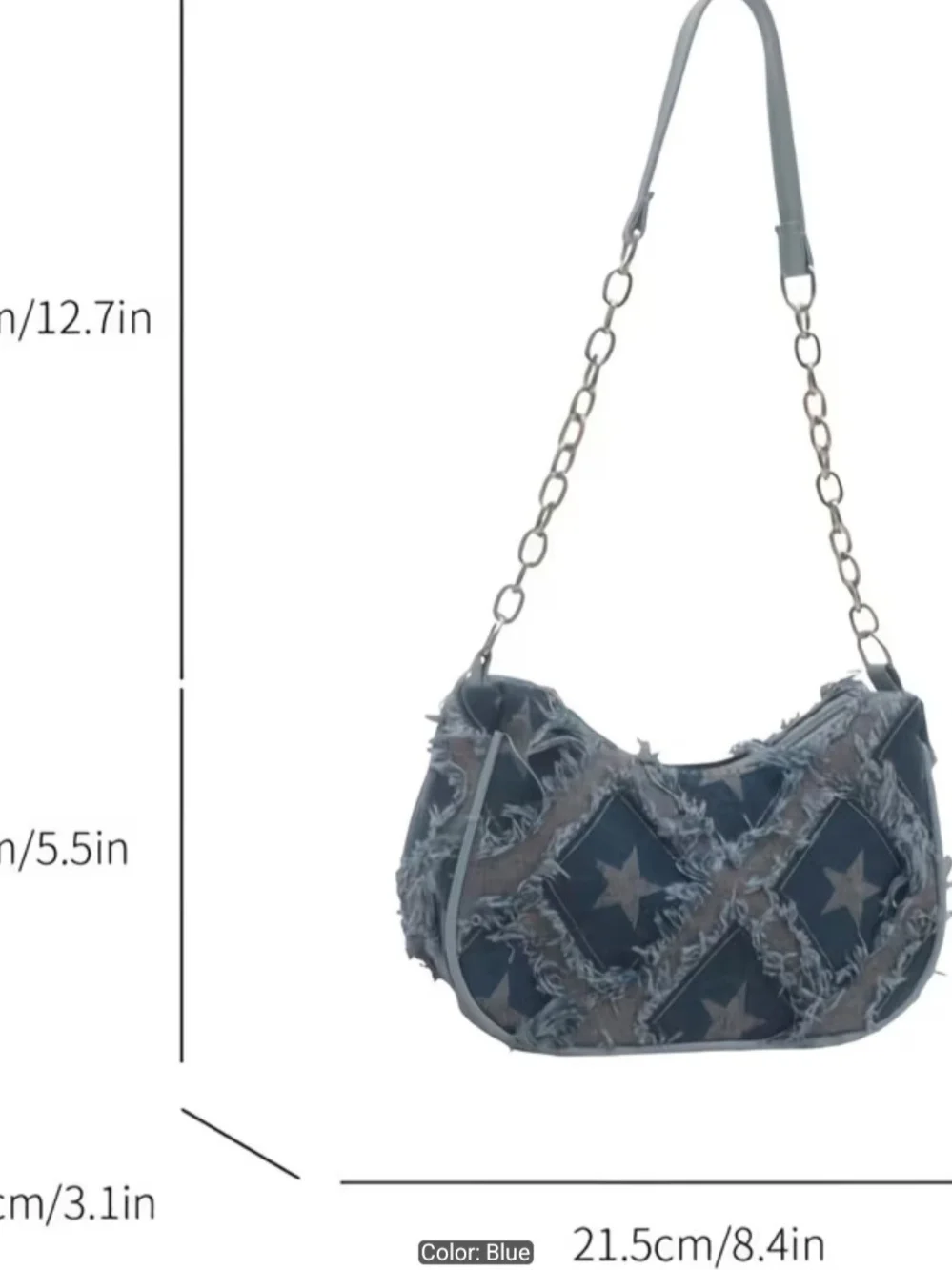 Bags | Blue Star Patchwork Small Denim Shoulder Bag | Poshmark